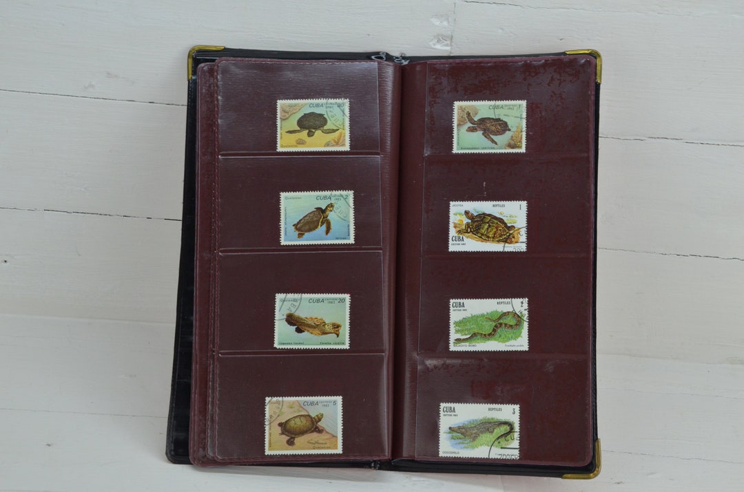 Vintage Postage Stamp Album - Album for Philatelic - Set Marks ...