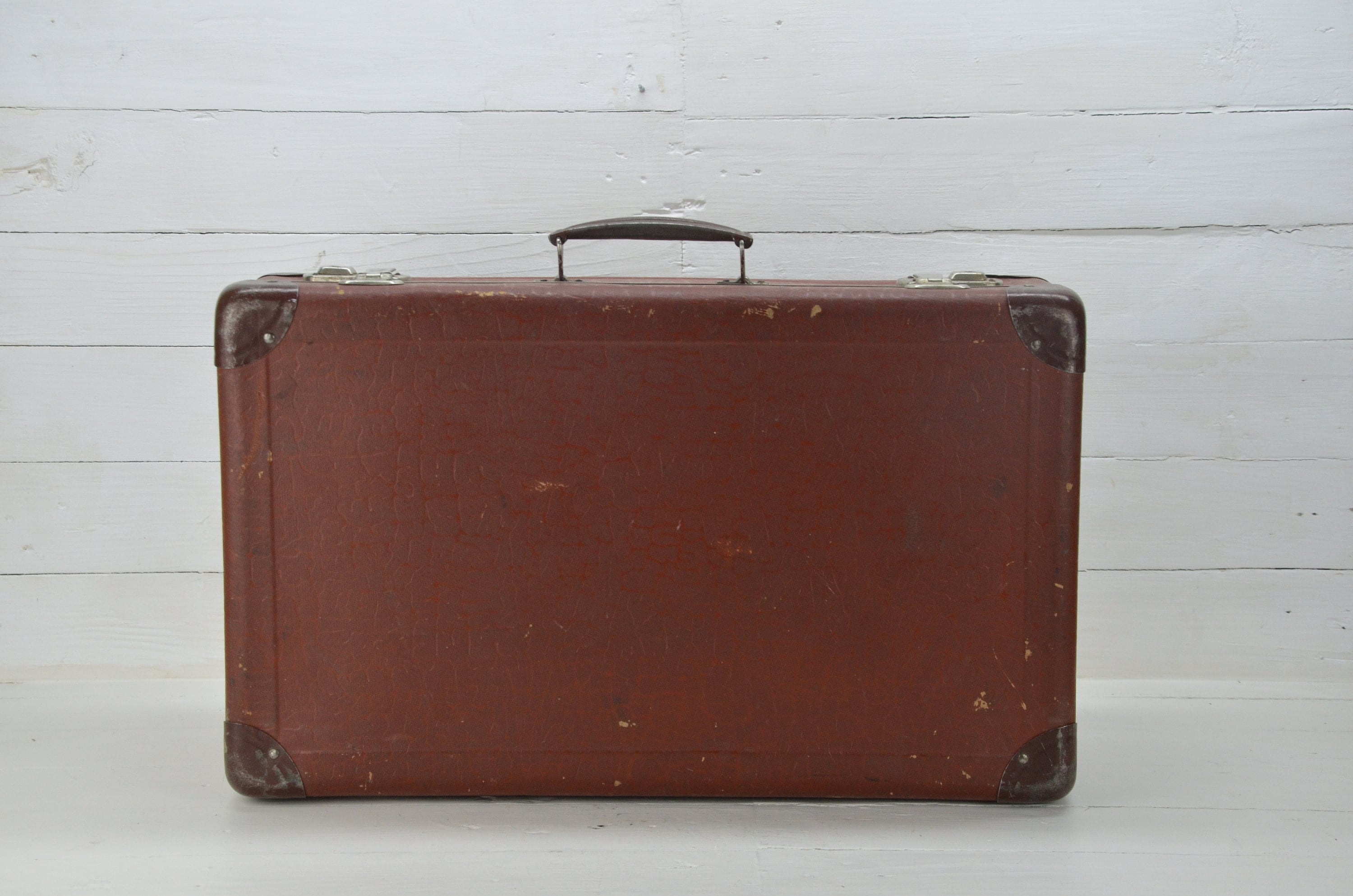 Old Cardboard Suitcase Vintage Suitcase Baggage Case - Etsy