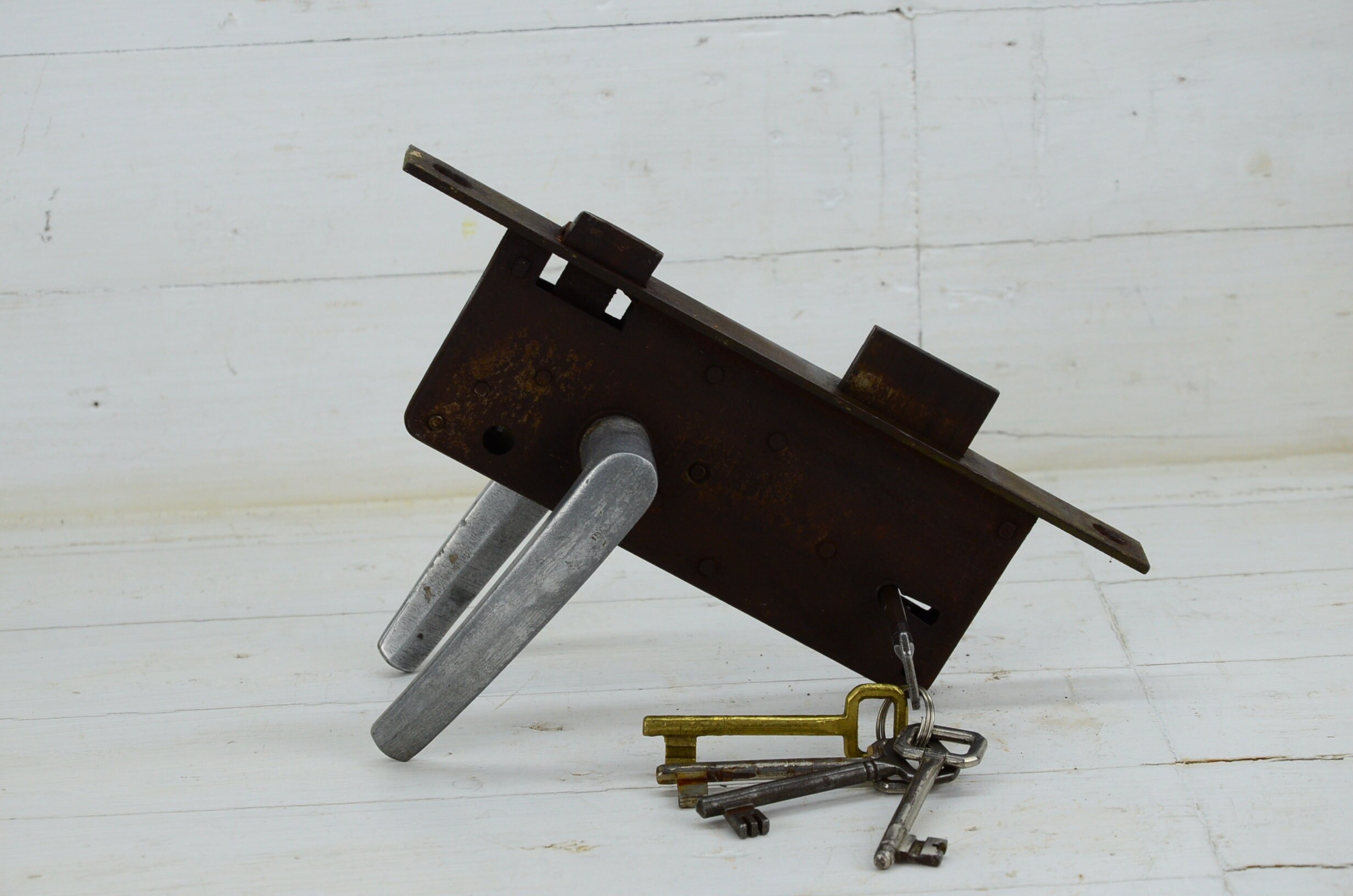 Vintage Metal Lock - Rustic Home Collectible Lock - Old Locking ...