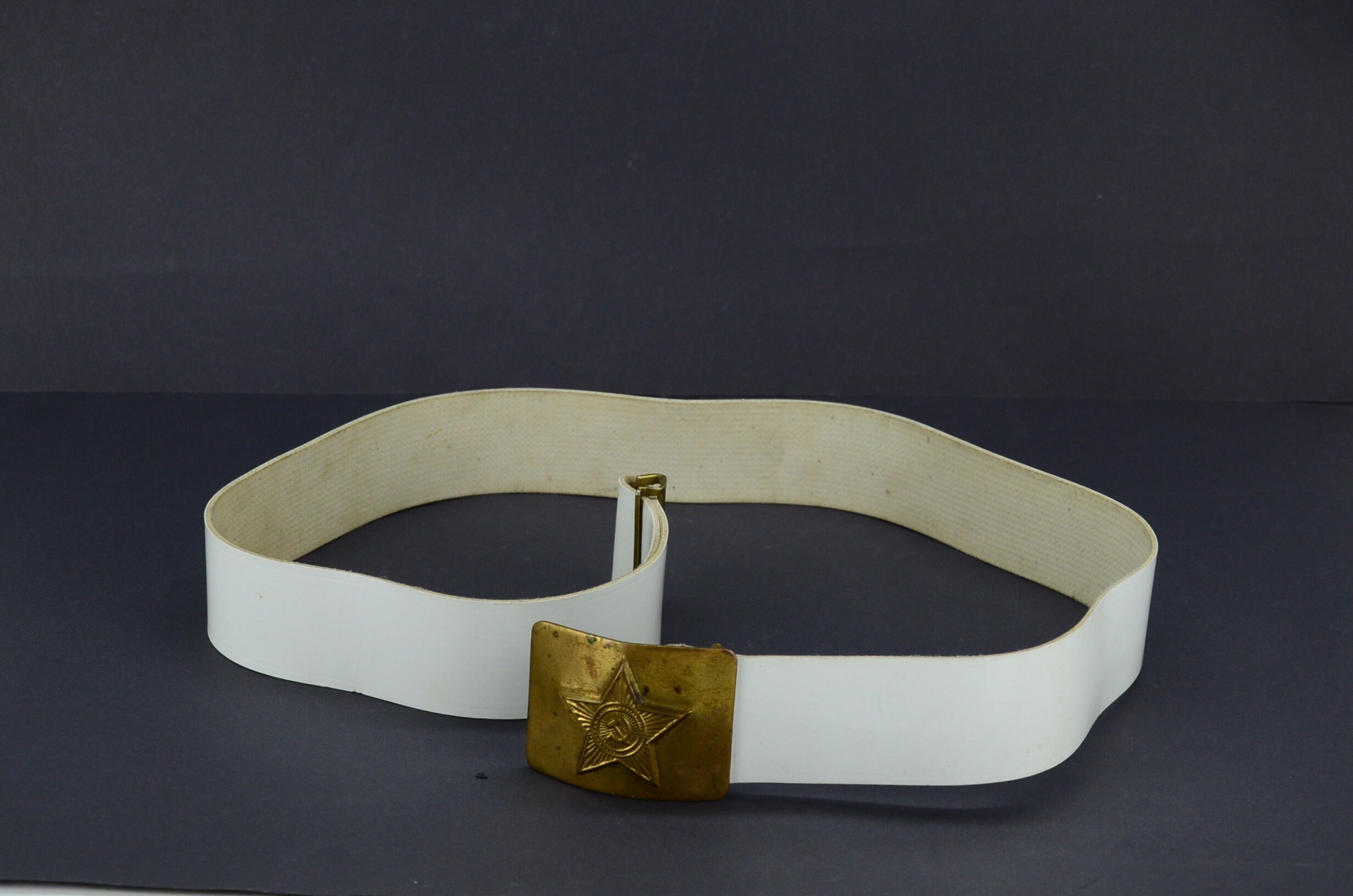 Old White Parade Officer's Belt Vintage Parade Belt Bulgarian Officer's ...