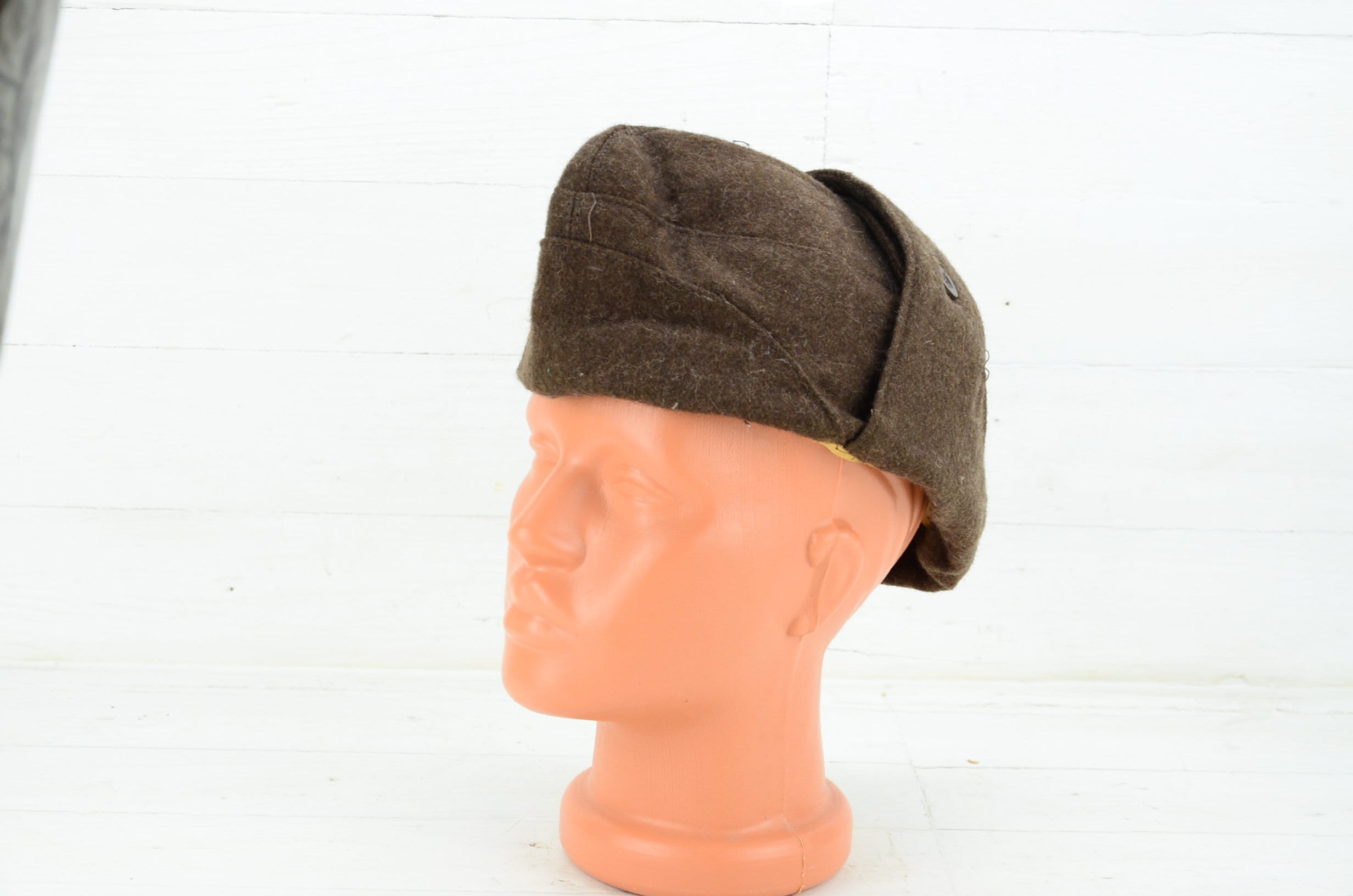 Old Bulgarian Army Soldier's Winter Hat WW2 Soldiehatsr's Cap of ...