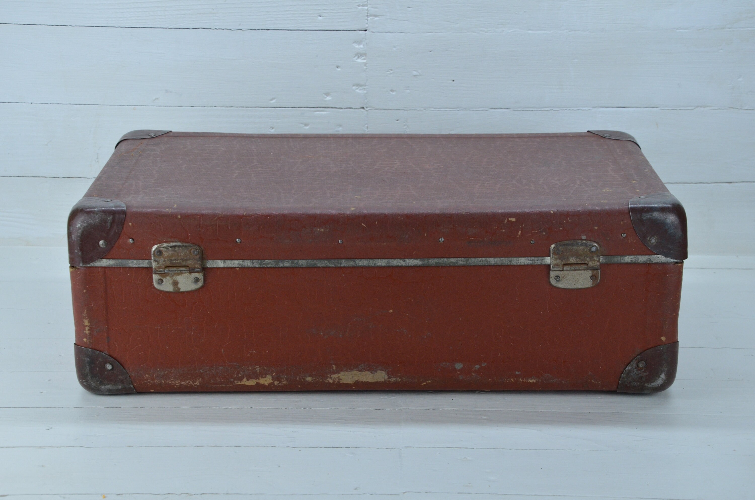 Old Cardboard Suitcase Vintage Suitcase Baggage Case - Etsy