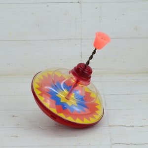 Vintage Plastic Whipping Top - Old Spinning Top - Vintage Toy - Old ...