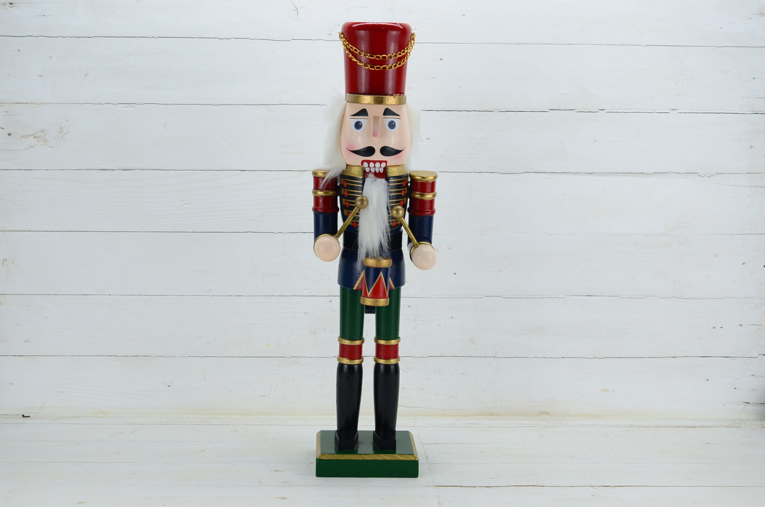 Wooden Nutcracker Soldier Red Soldier Nutcracker Vintage Soldier ...