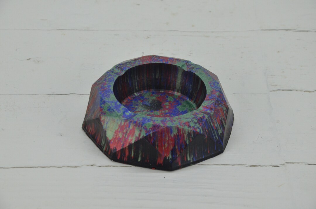 Handmade Hexagonal Epoxy Resin Ashtray Handmade Ashtray Masive Epoxy ...