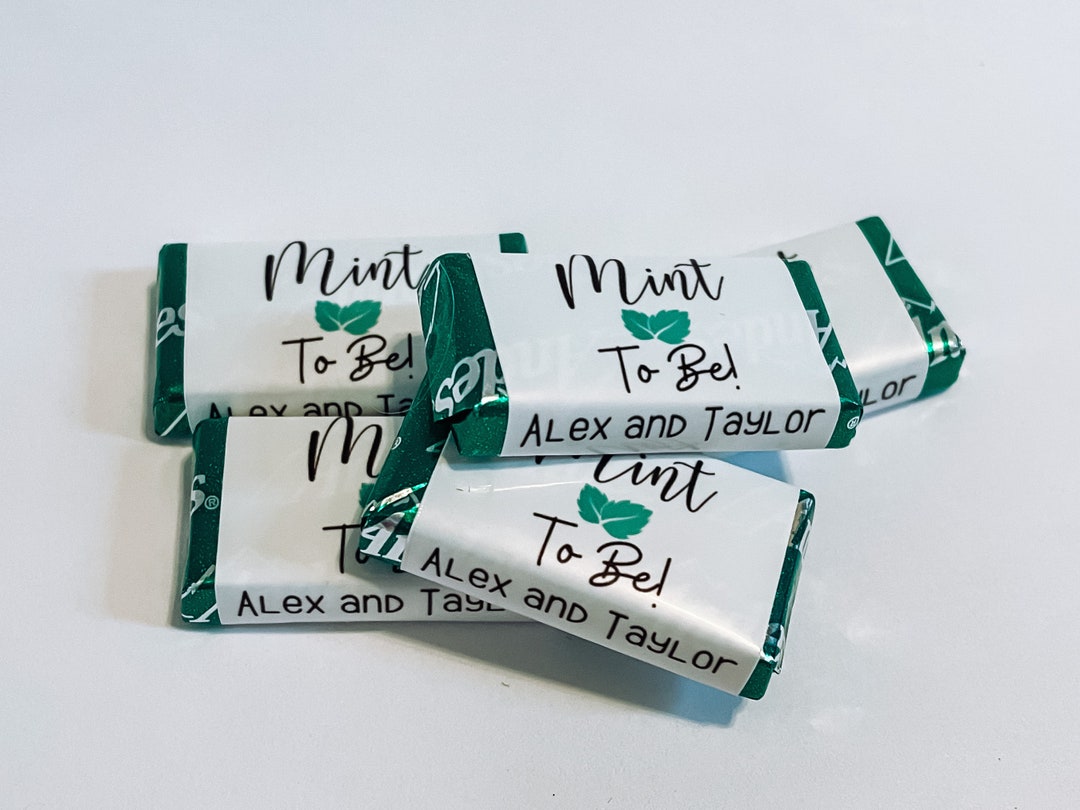 Custom 'mint to Be' Andes Mints Labels: Wedding/engagement Favors - Etsy