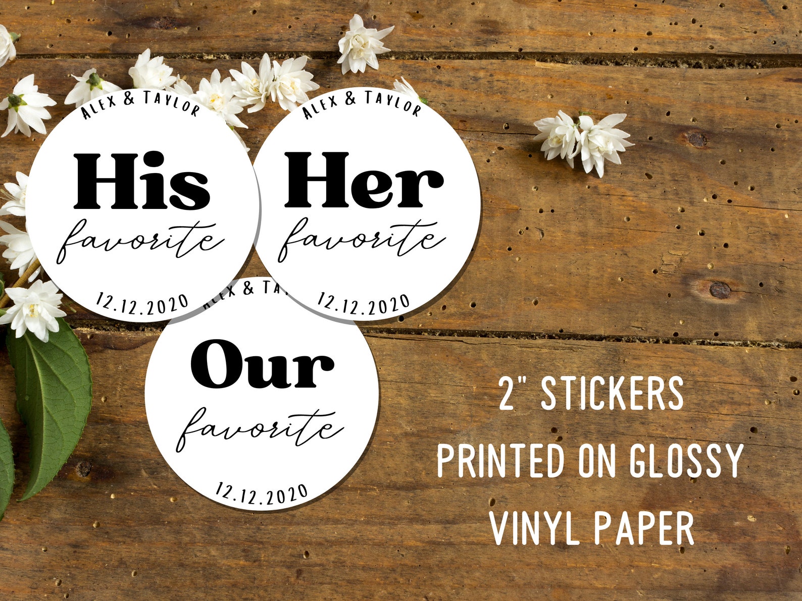 His and Her Favorite Sticker | Our Favorite Sticker | His Her Favorite ...