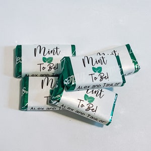 Custom 'mint to Be' Andes Mints Labels: Wedding/engagement Favors - Etsy