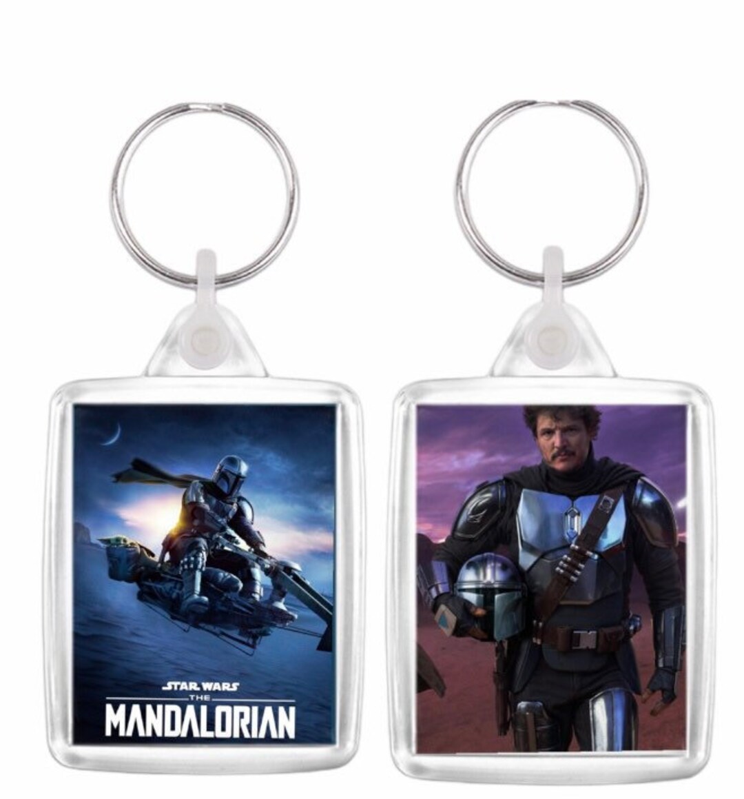 Mandalorian Pedro Pascal Keychain - Etsy