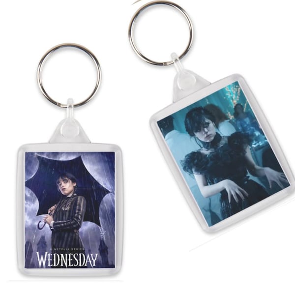 Wednesday Keychain - Etsy