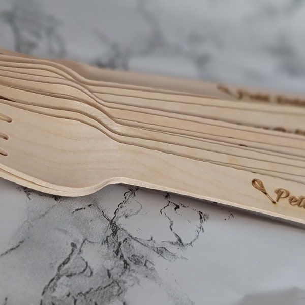 Wooden Forks - Etsy