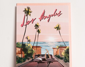Los Angeles Postcard - Etsy
