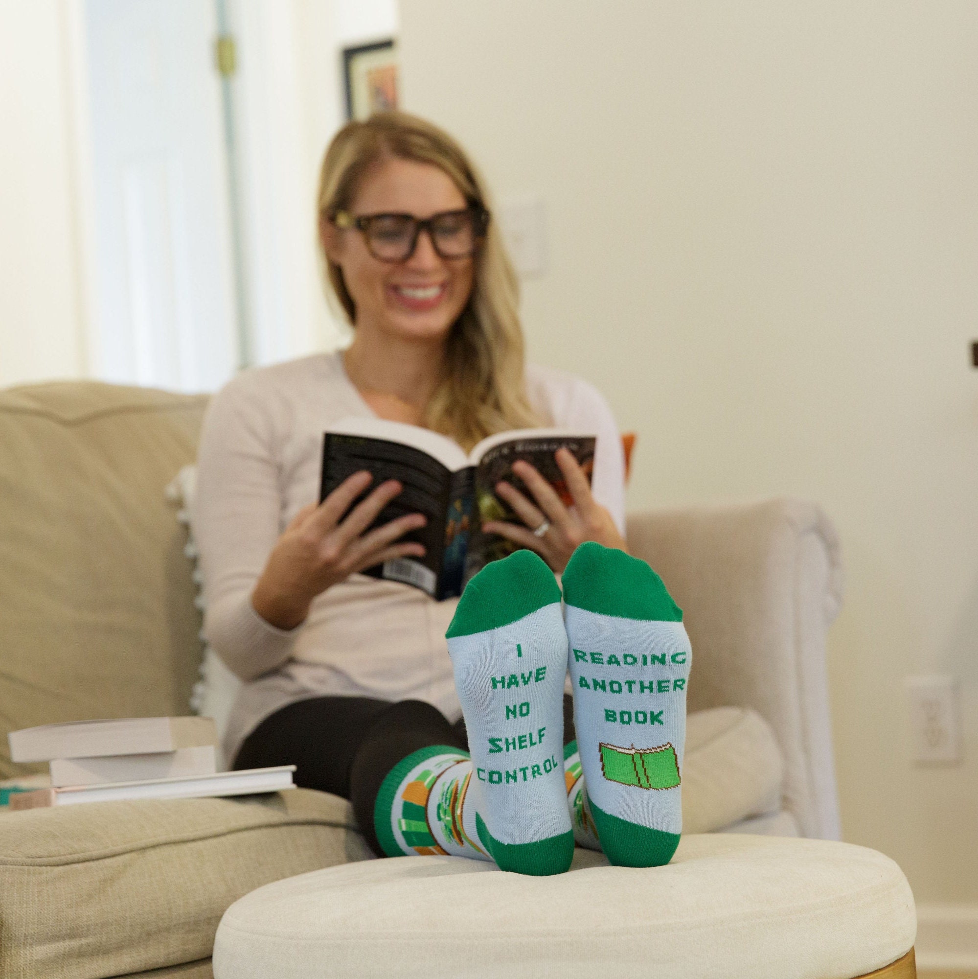 Reading Another Book I Have No Shelf Control, Book Socks, Womens Socks ...