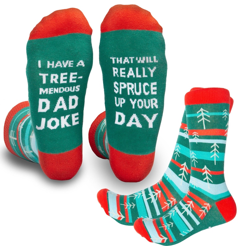 Dad Jokes Christmas Socks: Funny Novelty Gift for Father - Etsy