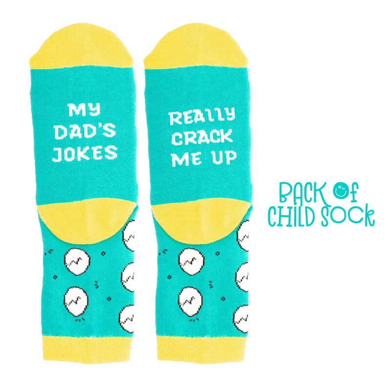 Egg-cellent Dad Jokes Crack Me up Dress Socks With Joke for Father and ...