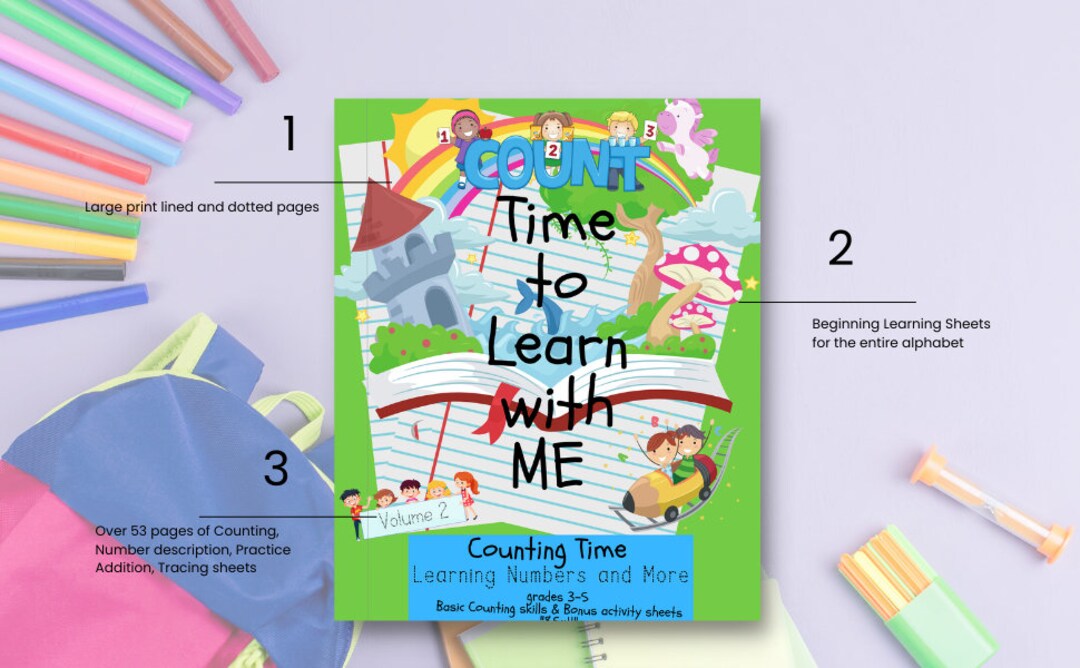 Learn to Count: Fun & Interactive Digital Book for Kids Ages 2-5 - Etsy