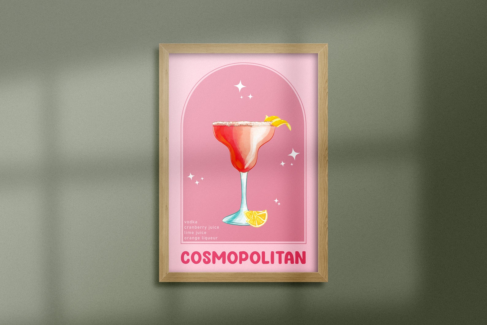 Cocktail Prints Set of 6, Cute Colorful Liquor Drink Printable Art ...