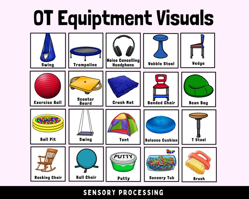 Occupational Therapy Visuals for New Graduate Pediatric OT: Sensory ...