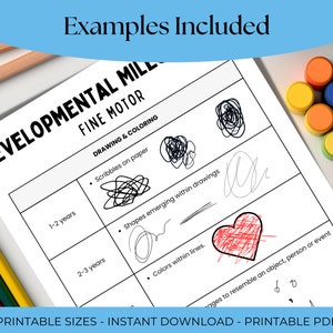 Fine Motor Skill Developmental Milestones Quick Reference Booklet ...