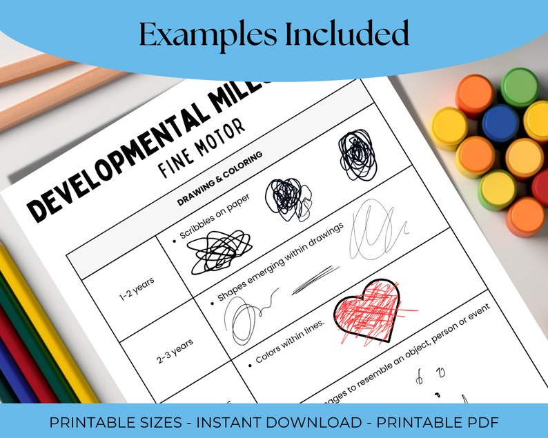 Fine Motor Skill Milestones Booklet | Occupational Therapy, Pre-writing ...