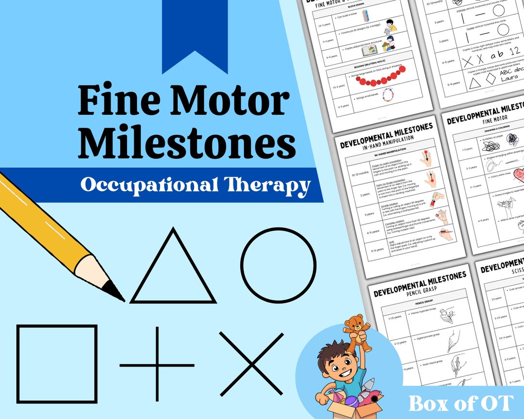 Fine Motor Skill Developmental Milestones Quick Reference Booklet ...