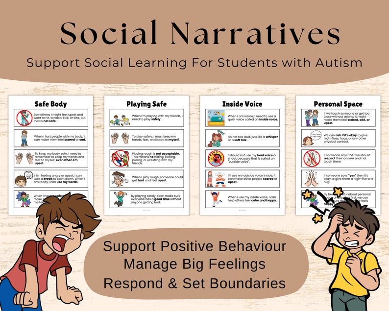 Behaviour Social Stories for Autism, Special Education, Early ...