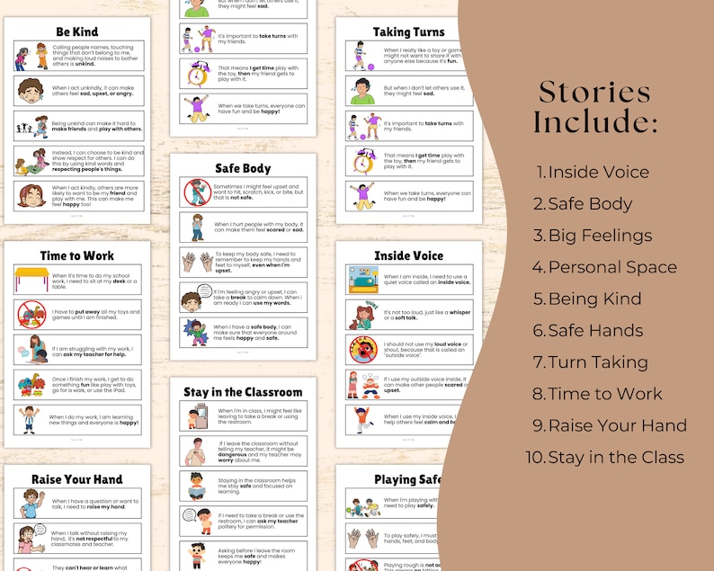 Behaviour Social Stories for Autism, Special Education, Early ...