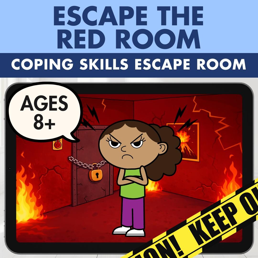 Anger Management Escape Room | Boom Cards | Red Zone Coping Skills ...