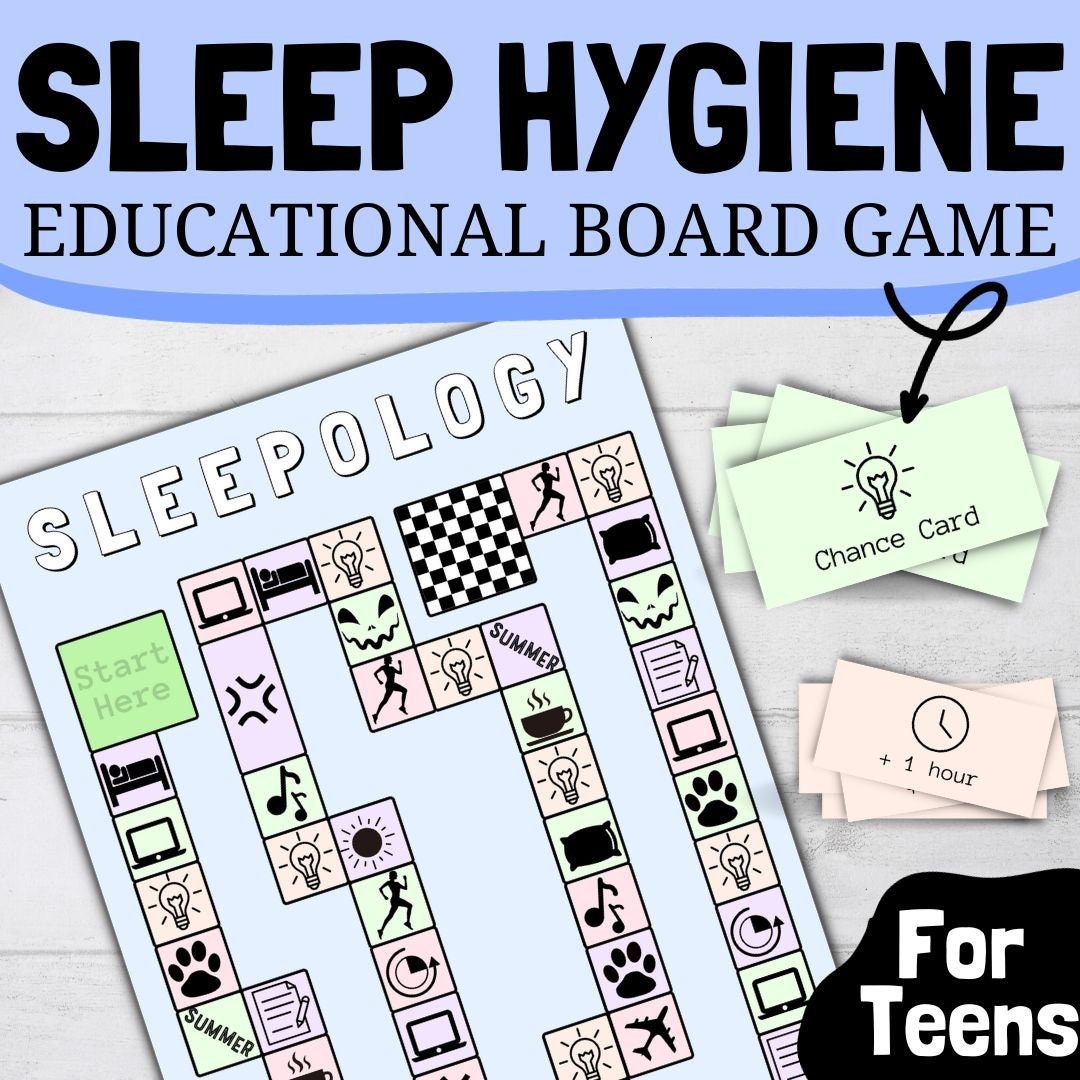 Sleep Hygiene Game, Improve Sleeping Habits, Routines, Education ...