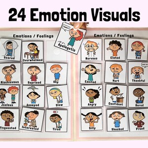 Autism Visual Folder: Emotions, Coping Strategies, Task Boards for ...