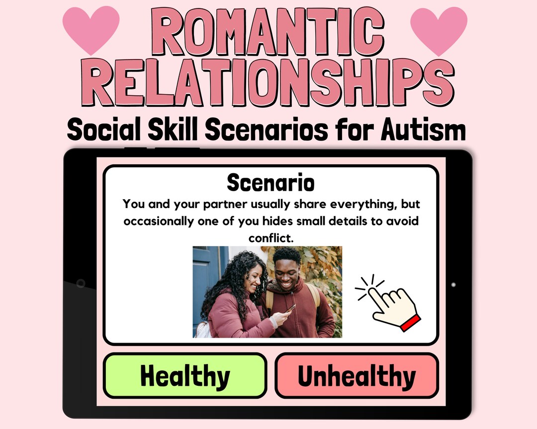 Romantic Relationships Social Skills Activity: Autism Teens & Adults ...