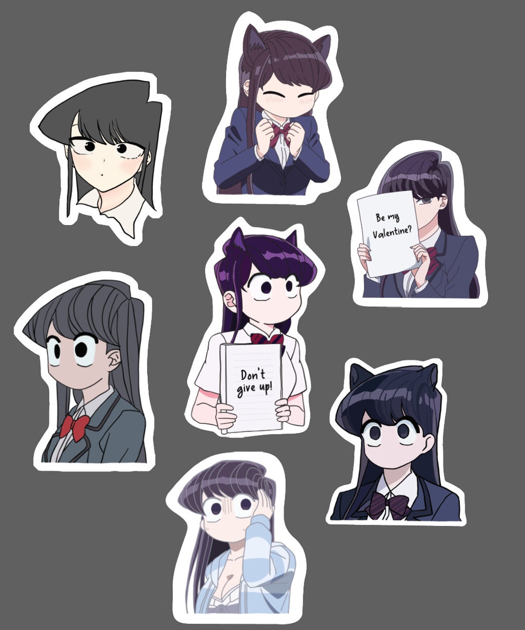Komi Can't Communicate Collection 1.6"x2.5" | Waterproof Vinyl Sticker ...