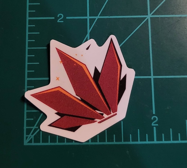 Crimson 1 Emblem Sticker Project Wingman 1.6x1.76 - Etsy