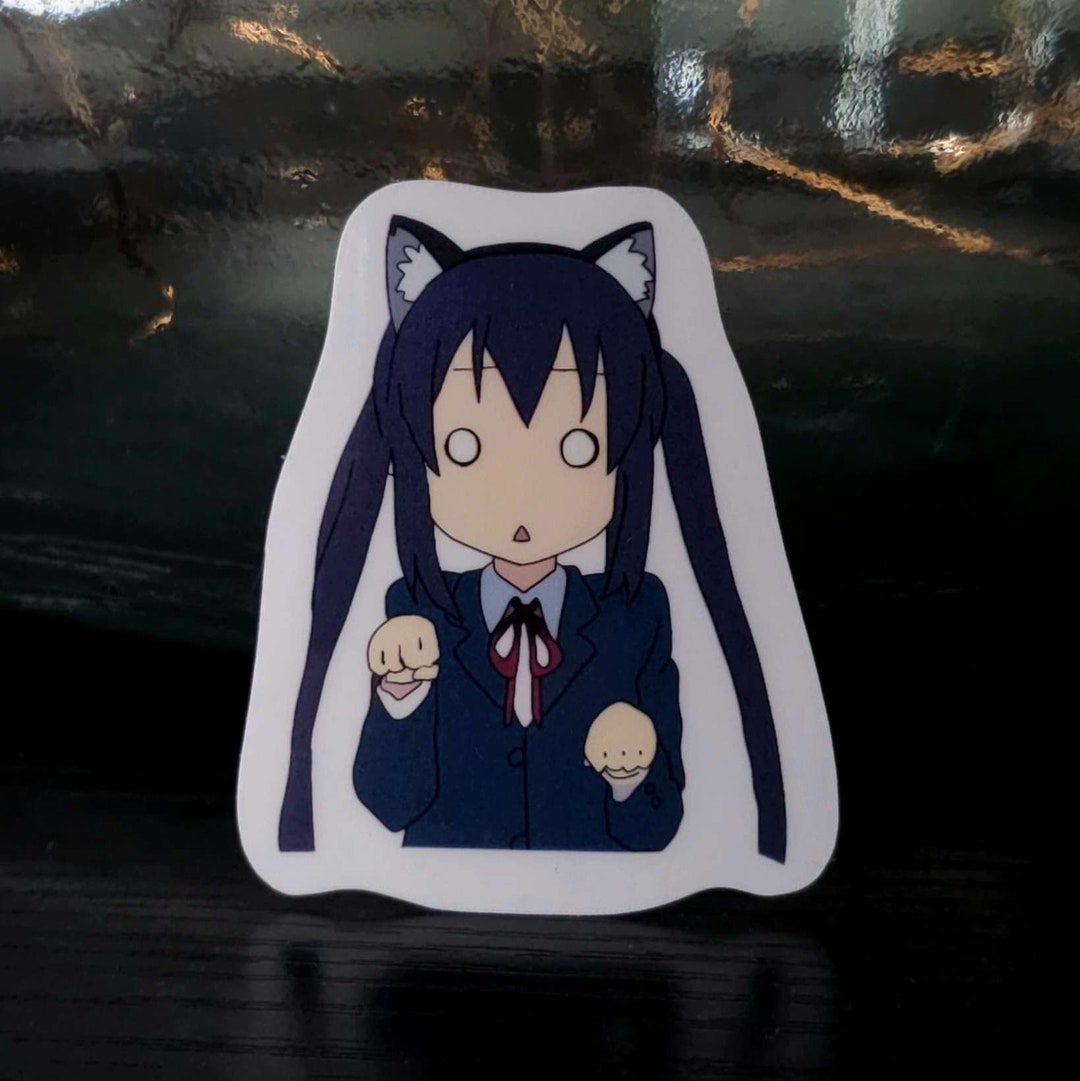 Azusa Nakano, K-on! 1.6"x1.9" | Waterproof Vinyl Sticker, Anime Sticker ...