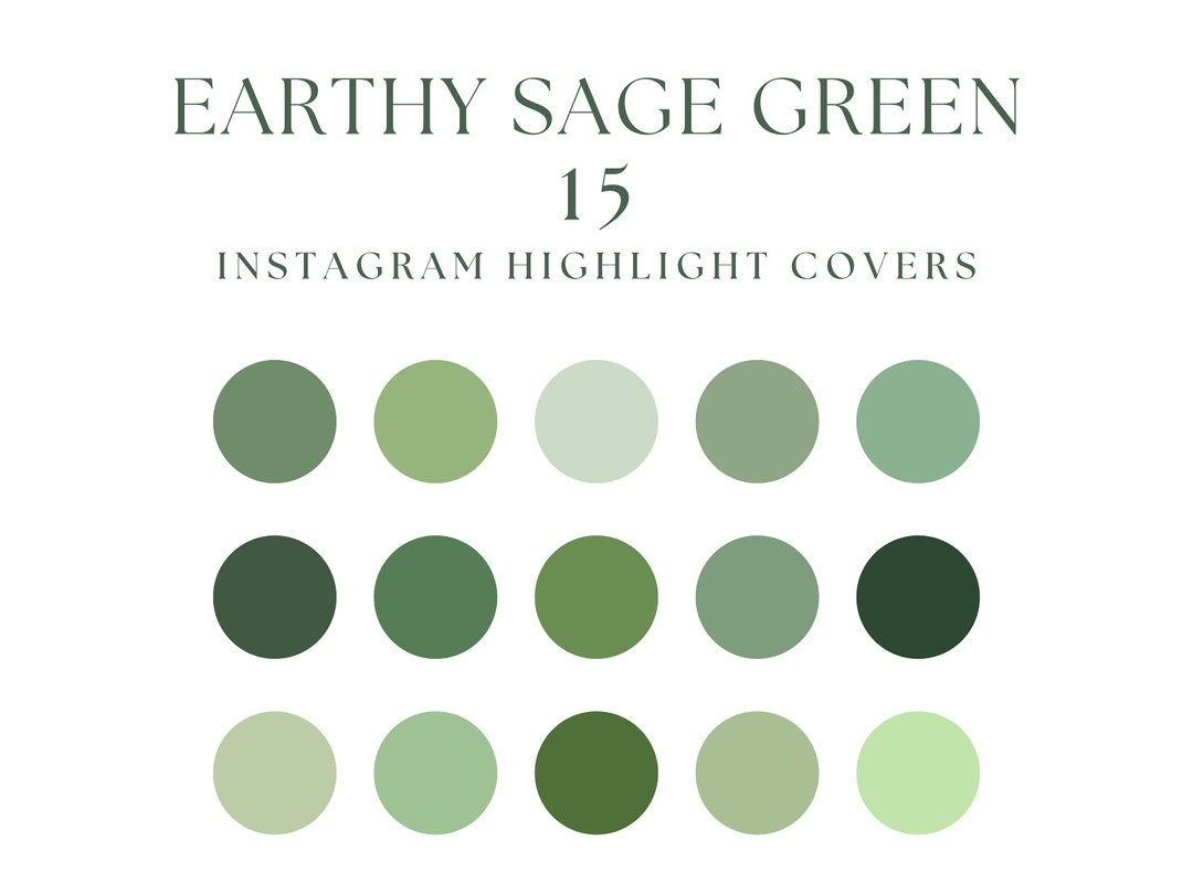 Sage Green Instagram Highlight Covers, IG Highlight Covers, Social ...