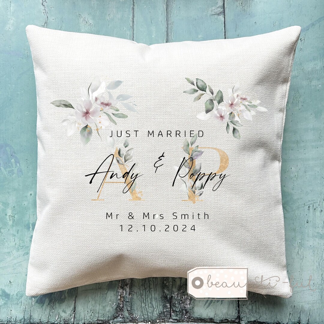 Personalised Just Married Gift, Wedding Gift, Mr & Mrs Gift ...