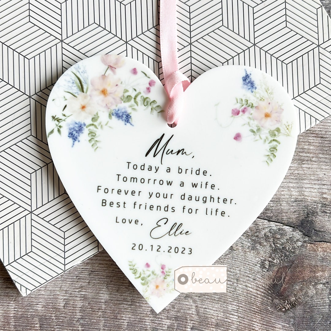 Personalised Mother of Bride Gift Today a Bride Thank You Wedding Gift ...
