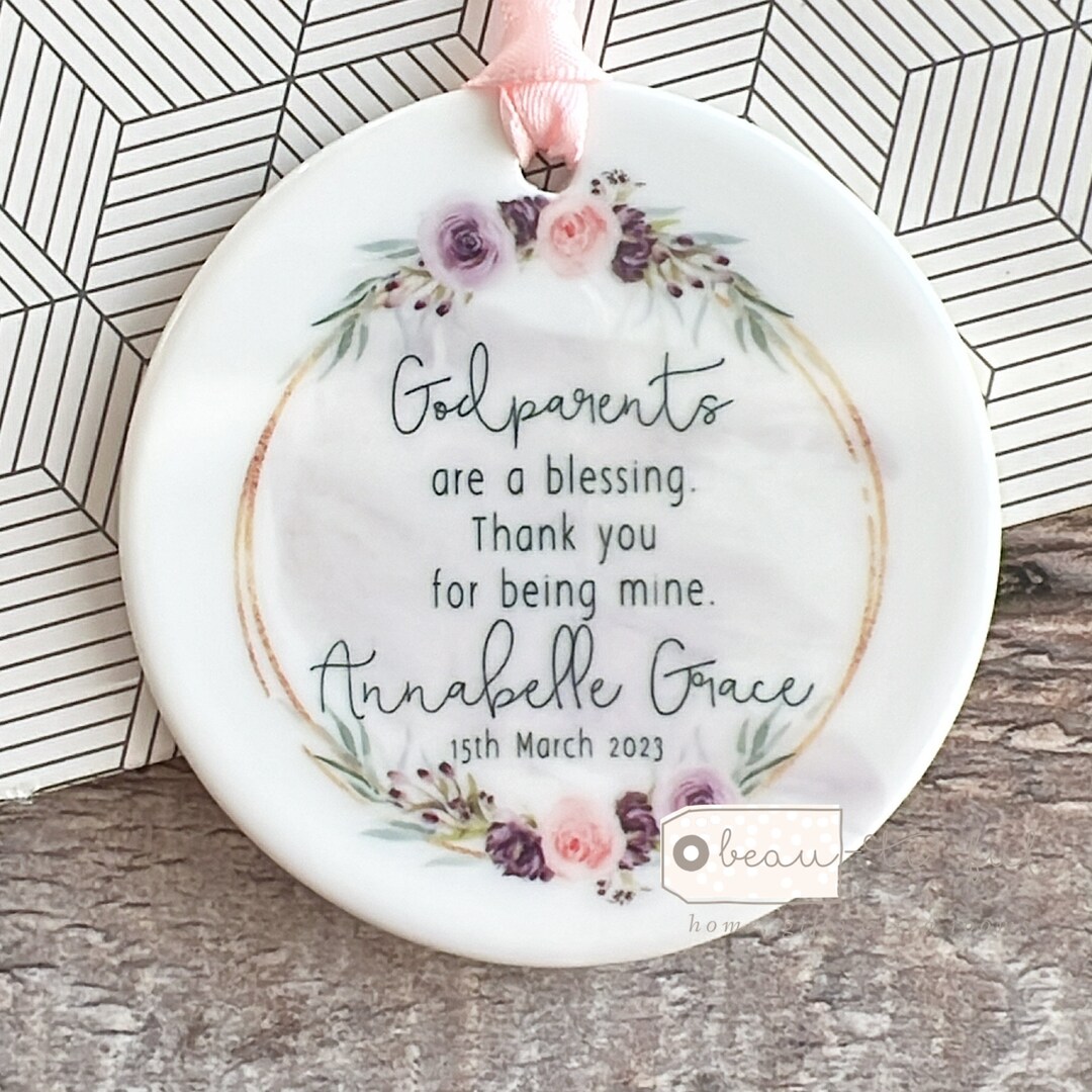 Personalised Thank You Godmother Gift Godfather Godparents Are a ...
