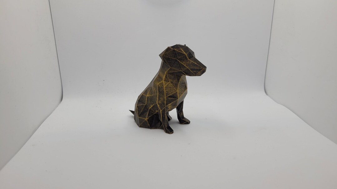 Low Poly Jack Russell Ornament | Low Poly Terrier Figurine | Abstract ...