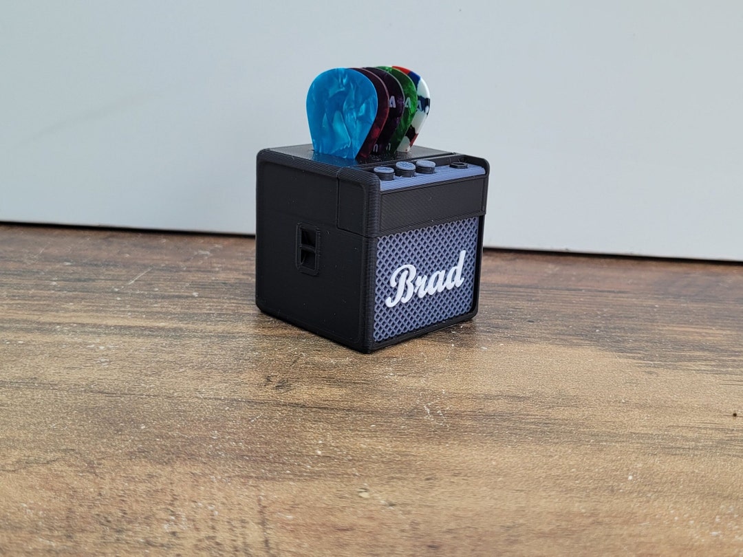 Custom Marshall Amp Inspired Guitar Pick Holder | Personalised Plectrum ...