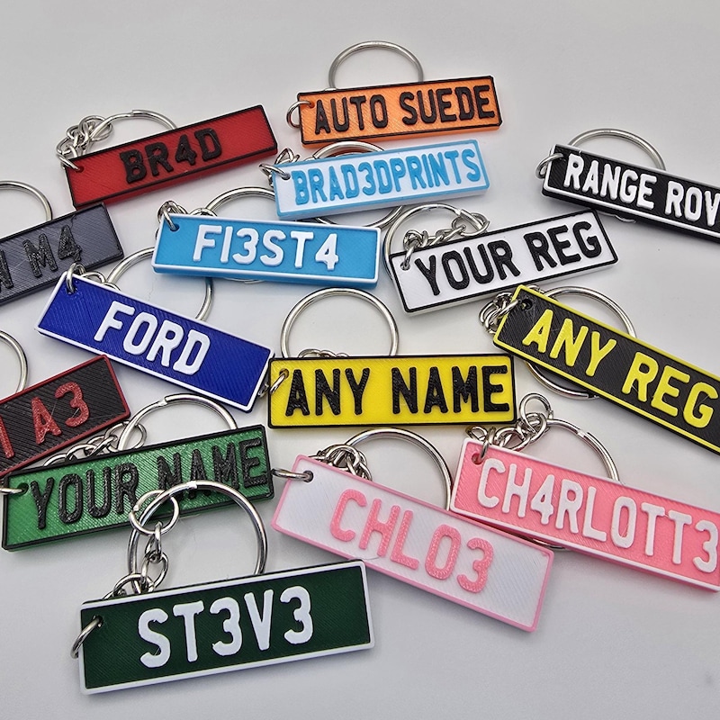 Number Plate Keyring - Etsy UK