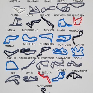 F1 Track Keychain | Formula 1 Keyring | F1 Layout Keychain | Race ...