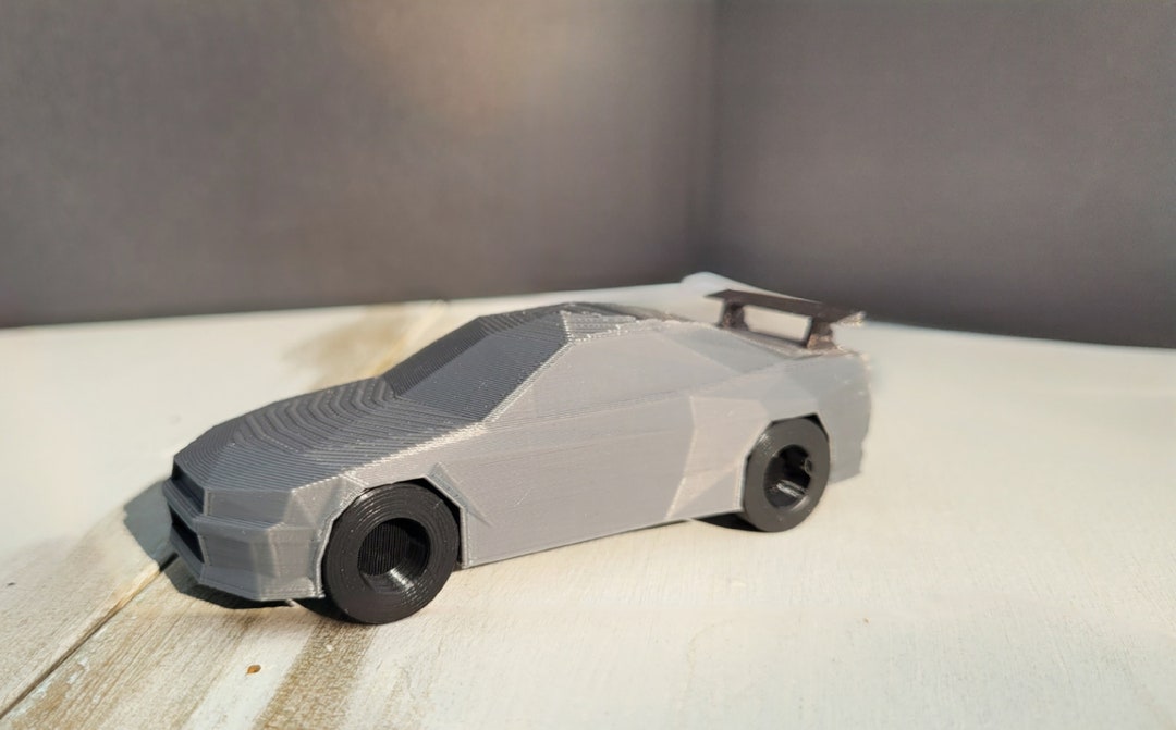 Low Poly 3D Printed Nissan GTR 34 GTR Model Nissan GTR 34 Art Sports ...