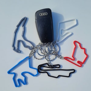 F1 Track Keychain | Formula 1 Keyring | F1 Layout Keychain | Race ...