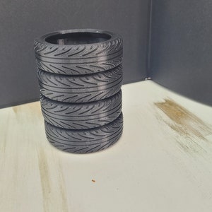 Stacked Tyres Pen Holder Tyre Stack Pencil Cup Car Guy Mechanic Desk ...