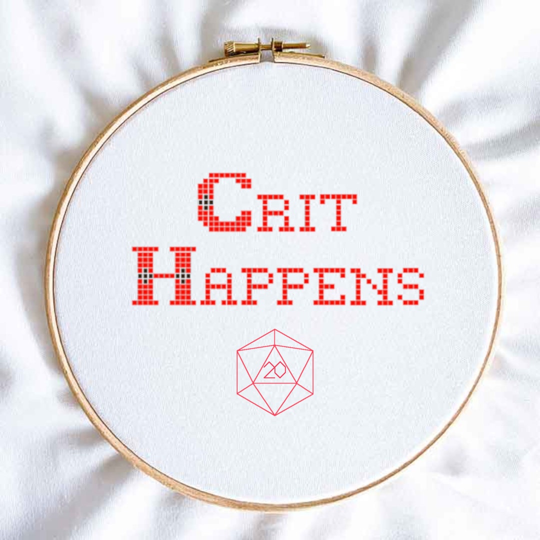 Crit Happens Pattern - Digital Download - Etsy