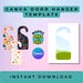 Canva Door Hanger Template, Design Your Own Frame, Easy Drag and Drop ...
