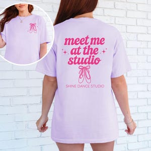 Personalized Dance Teacher Comfort Colors Shirt,custom Dance Studio Tee ...