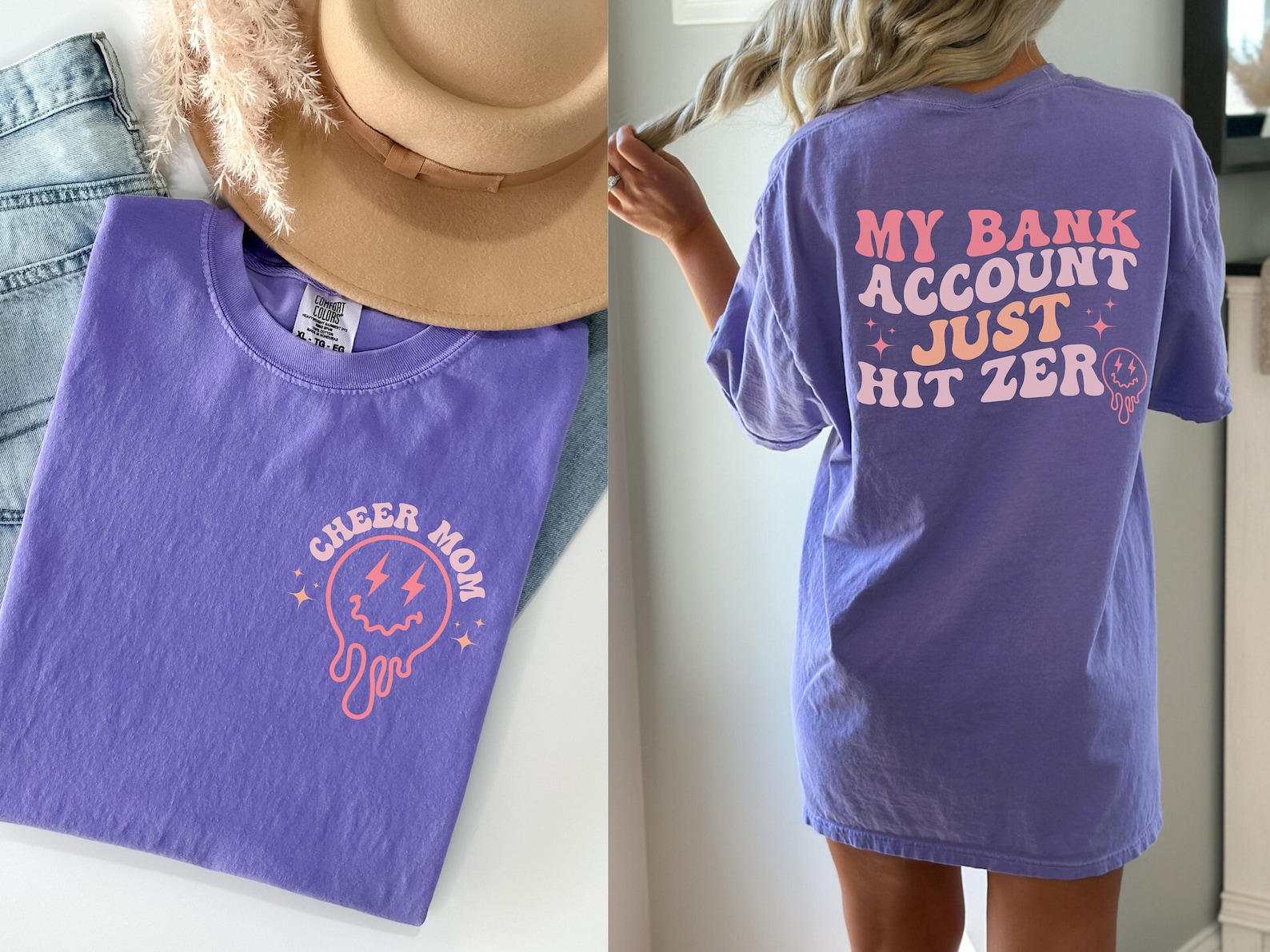 My Bank Account Just Hit Zero,hit Zero Shirt,cheer Mom Shirt,cheer ...