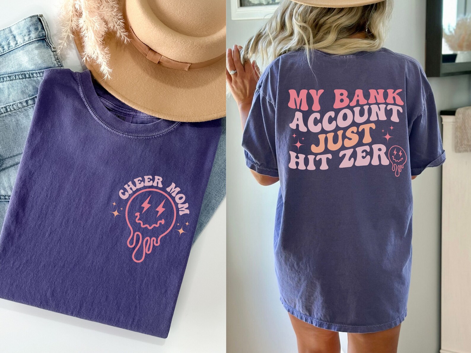 My Bank Account Just Hit Zero,hit Zero Shirt,cheer Mom Shirt,cheer ...